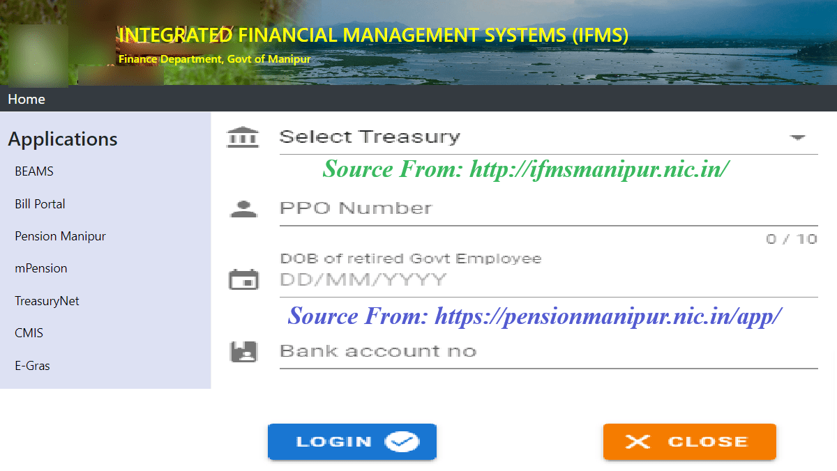 Manipur IFMS Login Registration portal ifmsmanipur.nic.in